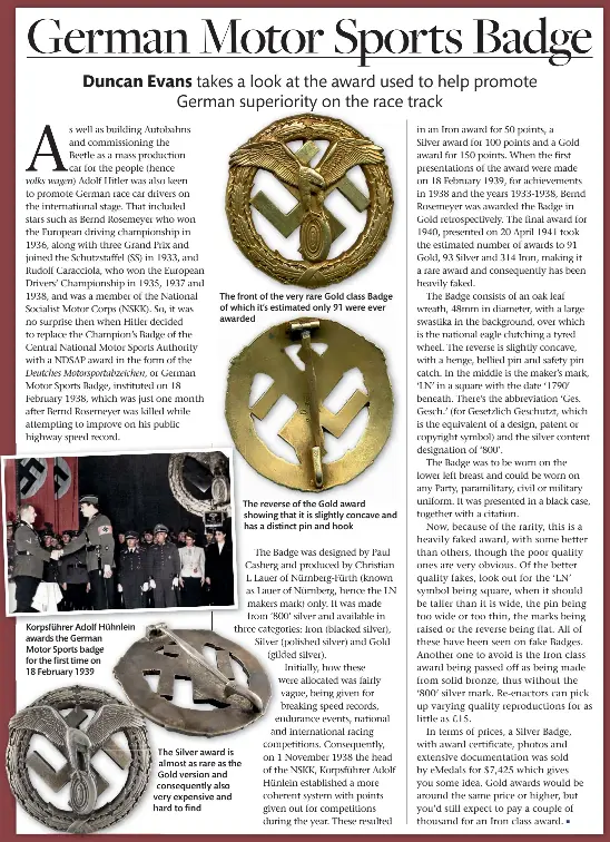 German Motor Sports Badge - PressReader