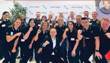 MindChamps Founder CEO David Chiem with new franchisee­s who recently ...