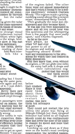 This is your Captain speaking. We have a small problem and all four ...