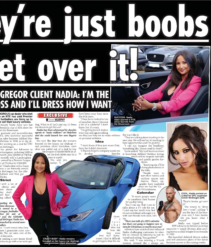 Y’re just boobs et over it! GREGOR CLIENT NADIA: I’M THE SS AND I’LL DRESS HOW I WANT - PressReader