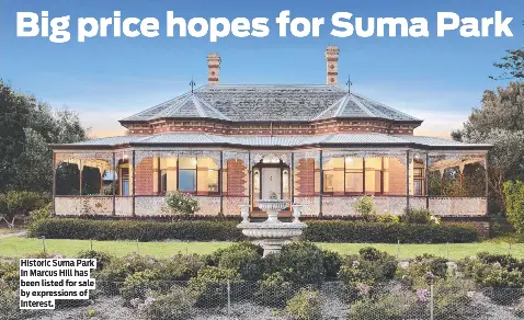 Big price hopes for Suma Park - PressReader