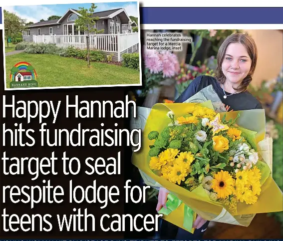 Happy Hannah hits fundraisin­g target to seal respite lodge for teens with cancer - PressReader