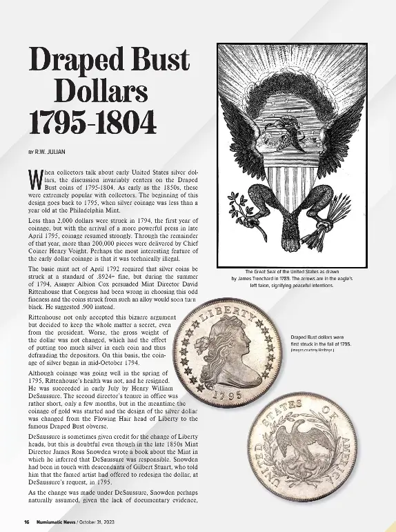 Draped Bust Dollars 1795-1804 - PressReader