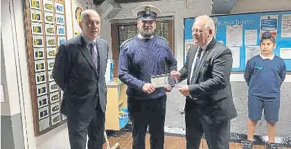 A nice surprise for Sea Cadets – £500 from Freemasons in the city ...