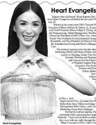 Heart Evangelist­a beyond grateful to remain Kapuso - PressReader