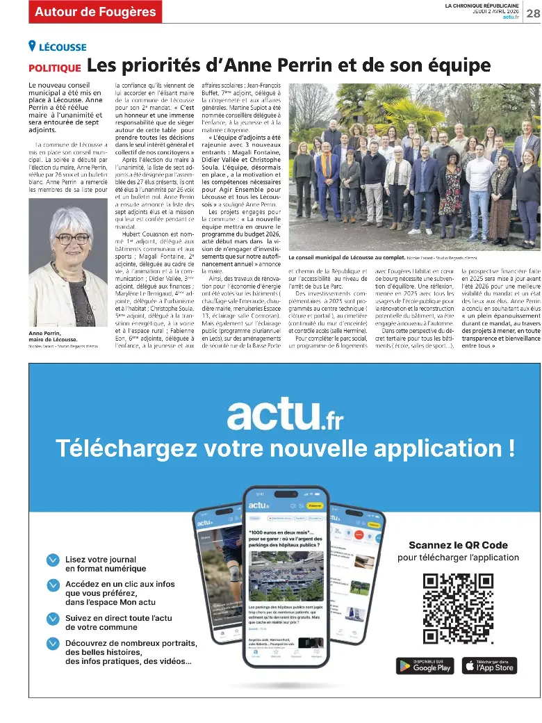 Les priorités d’Anne Perrin et de son équipe - PressReader