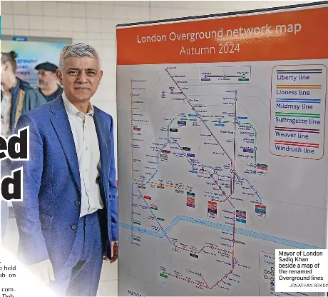 Londoners get crafty for renamed Overground network - PressReader