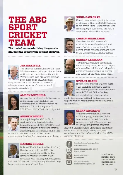 THE ABC SPORT CRICKET TEAM - PressReader
