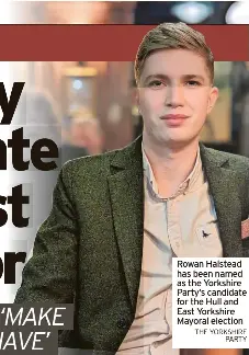 Yorkshire Party reveals candida for Hull and Eas Yorkshire Mayo ...