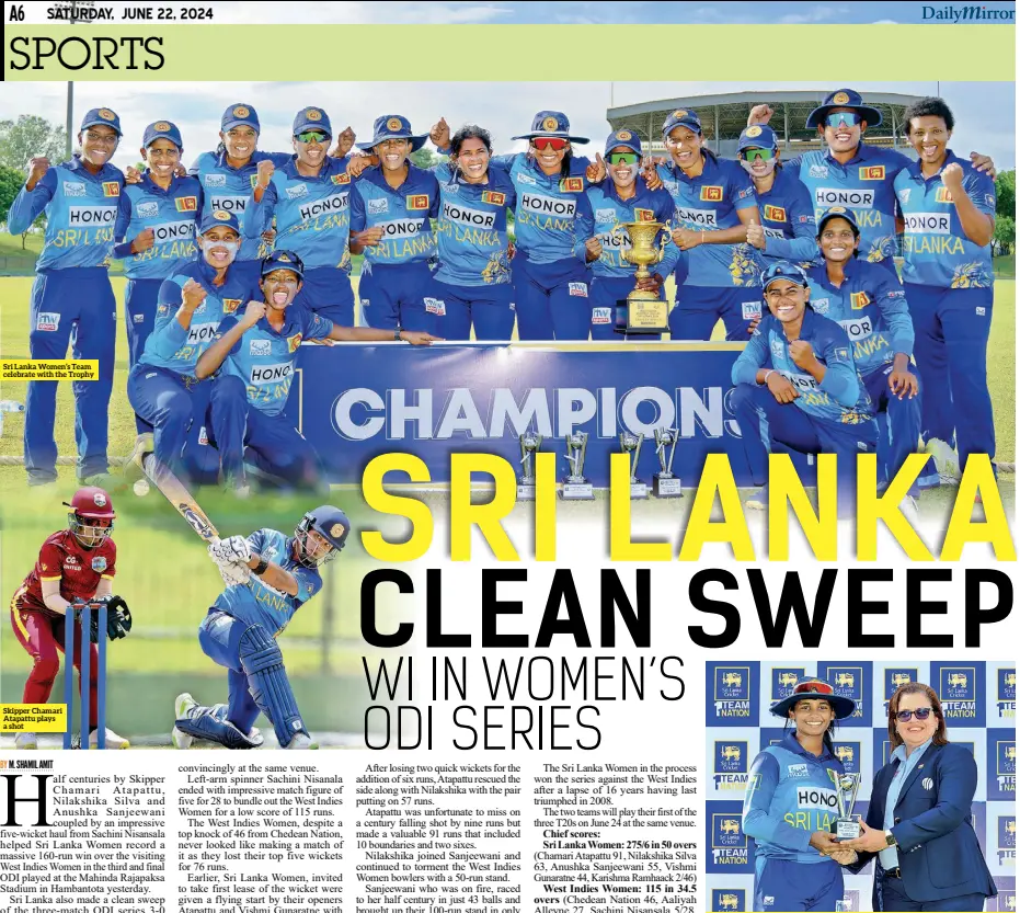 SRI LANKA CLEAN SWEEP - PressReader