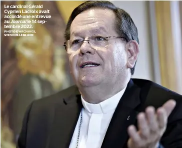 Le cardinal Lacroix se retire de ses activités - PressReader