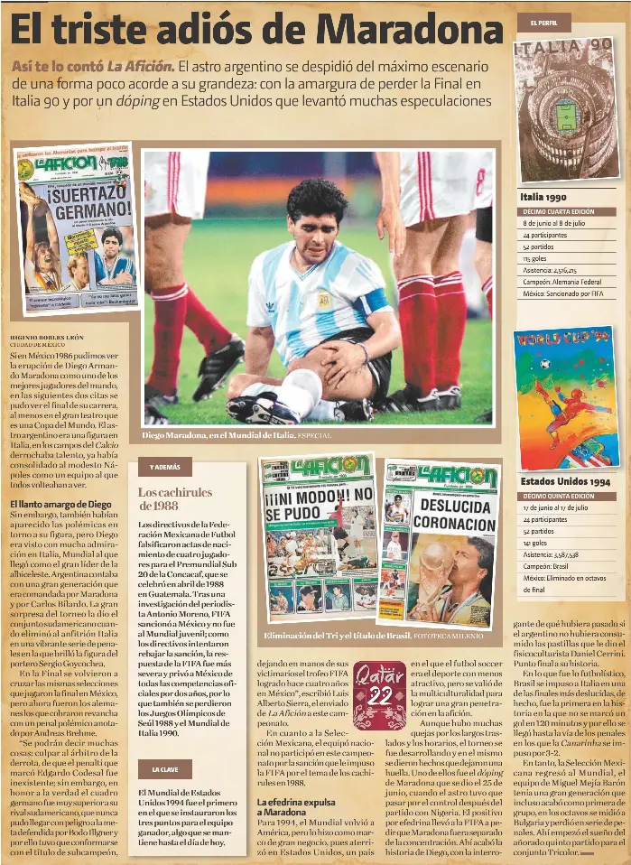 El triste adiós de Maradona - PressReader