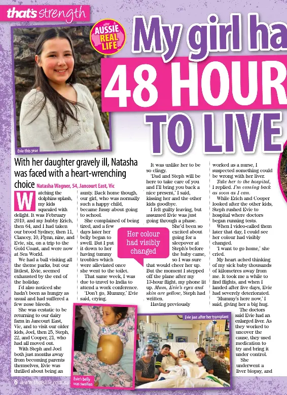 My girl had 48 HOURS TO LIVE - PressReader