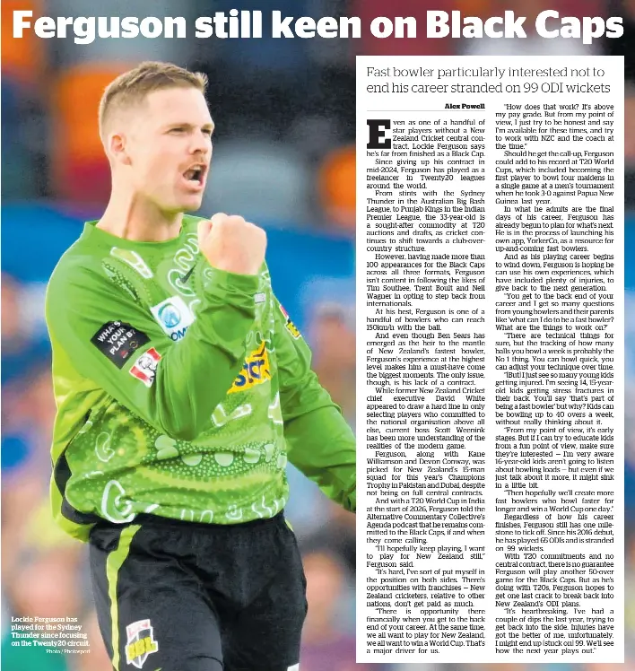 Ferguson still keen on Black Caps - PressReader