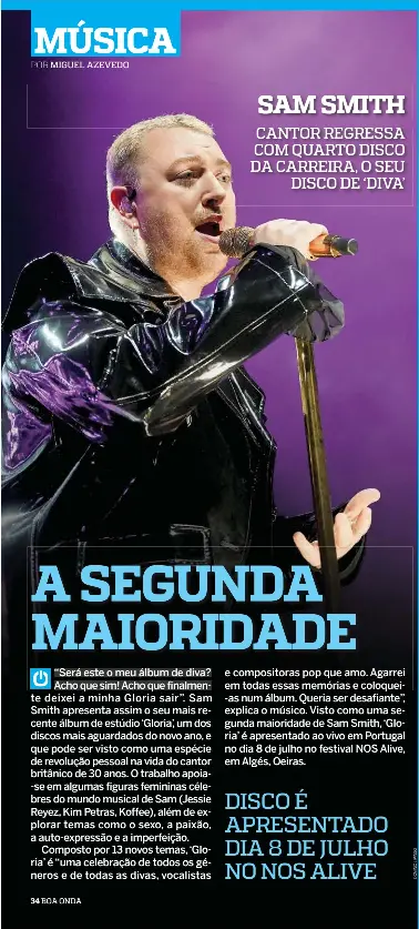 SAM SMITH A SEGUNDA MAIORIDADE - PressReader