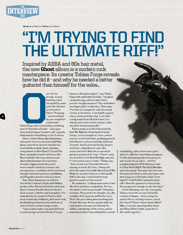 “I’M TRYING TO FIND THE ULTIMATE RIFF!” - PressReader