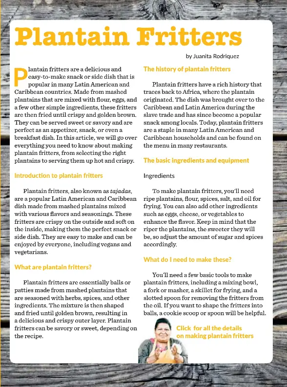 Plantain Fritters - PressReader