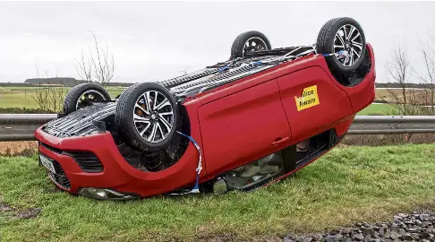 Crashed cars left by AWPR in wake of weather chaos - PressReader