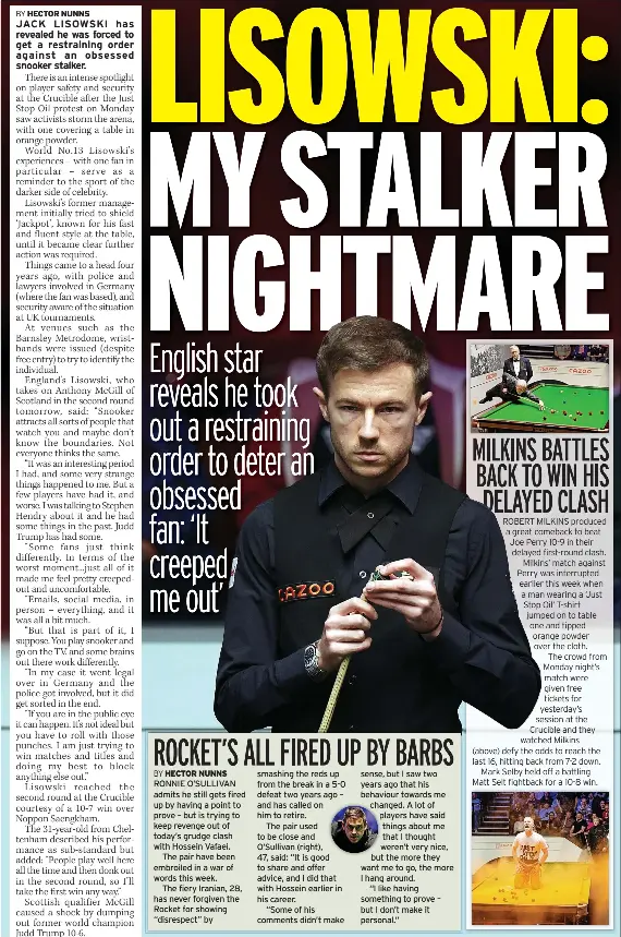 LISOWSKI: MY STALKER NIGHTMARE - PressReader