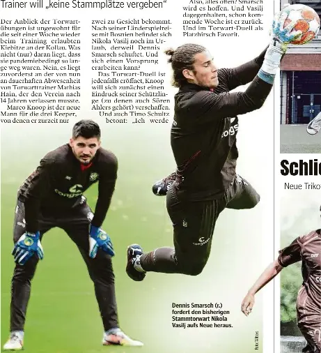 Schultz eröffnet das Torwart-Duell - PressReader