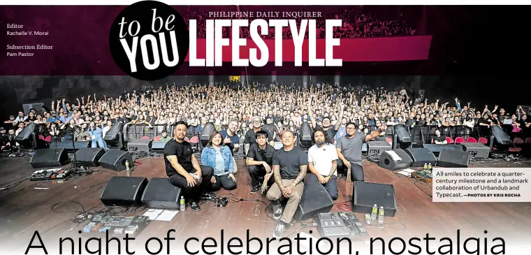 A night of celebratio­n, nostalgia with Urbandub and Typecast - PressReader