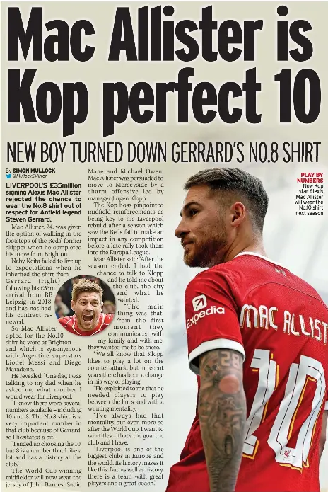 Mac Allister is Kop perfect 10 - PressReader