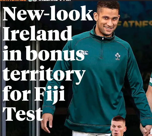 New-look Ireland in bonus territory for Fiji Test - PressReader