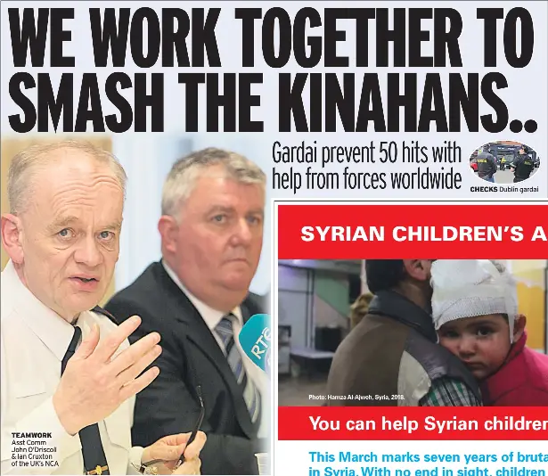 WE WORK TOGETHER TO SMASH THE KINAHANS.. gardai prevent 50 hits with ...