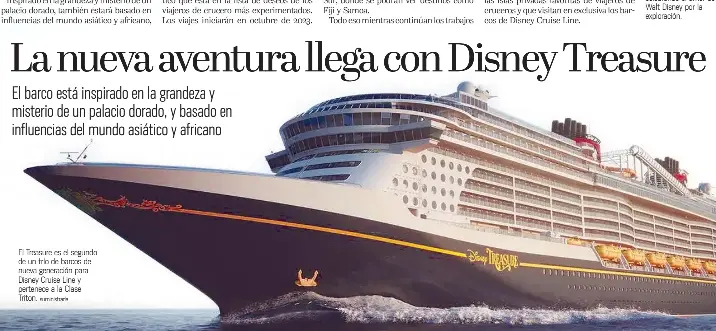 La nueva aventura llega con Disney Treasure - PressReader