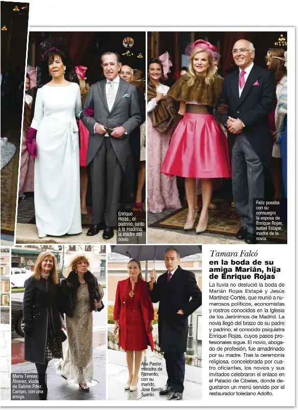 Tamara Falcó en la boda de su amiga Marián, hija de Enrique Rojas ...