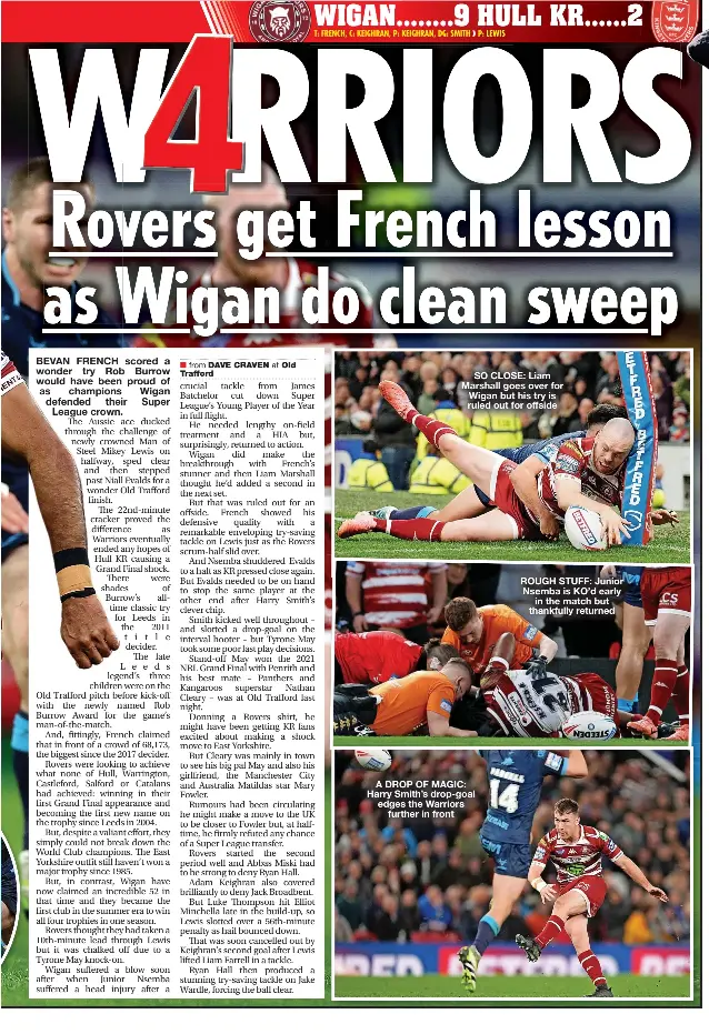 Rovers get French lesson as Wigan do clean sweep - PressReader