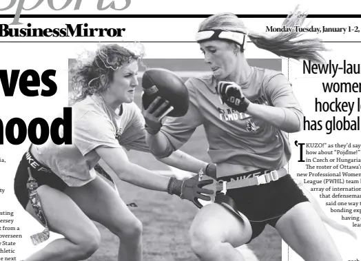 Flag football gives sense of sisterhood - PressReader