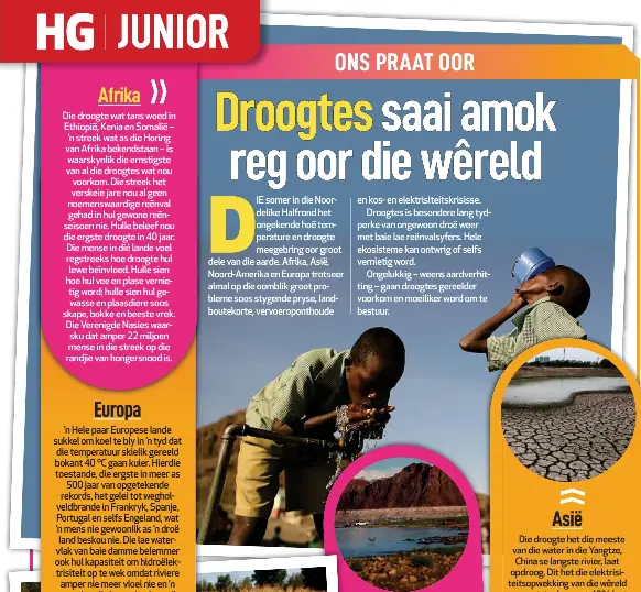 Droogtes saai amok reg oor die wêreld - PressReader