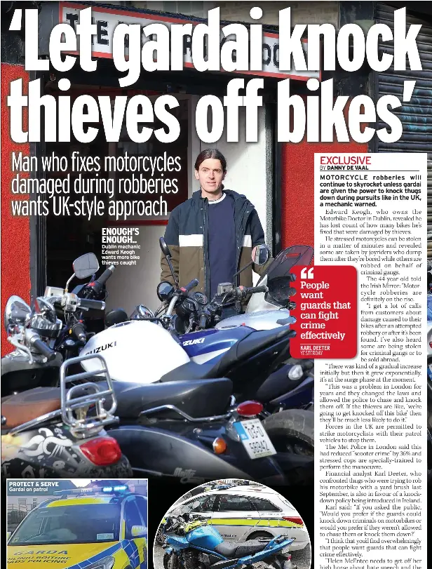 ‘Let gardai knock thieves off bikes’ - PressReader