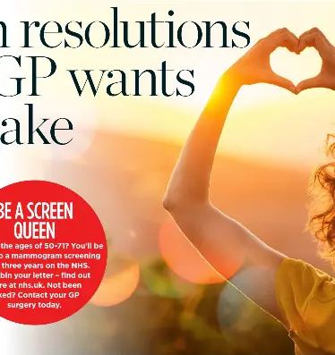 health resolution­s your GP wants you to make - PressReader