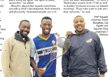 New squash club serves the community - PressReader