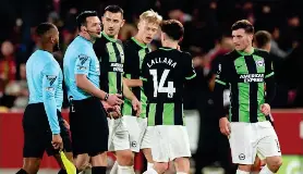 De Zerbi is left frustrated as Albion misfire - PressReader