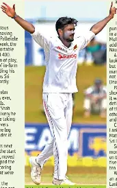RAMESH TAKES FIVE, SRI LANKA ADD ONTO FIRST INNINGS LEAD - PressReader