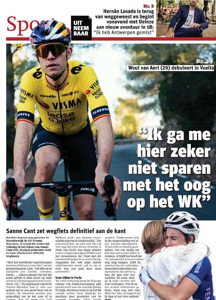 “Ik ga me hier zeker niet sparen met het oog op het WK” - PressReader