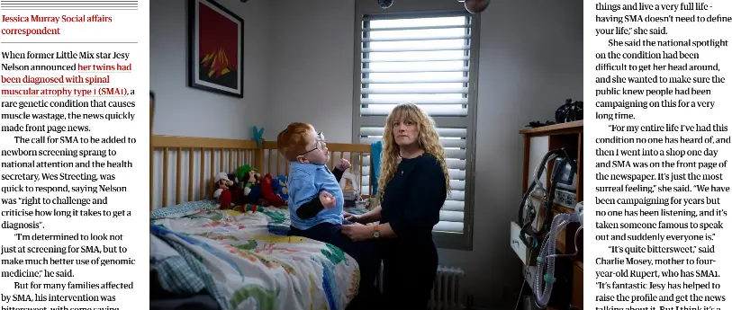 Calls for SMA screening ignored before Jesy Nelson campaign, say ...