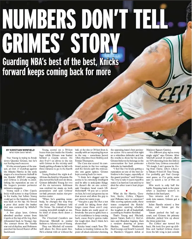 NUMBERS DON’T TELL GRIMES’ STORY - PressReader