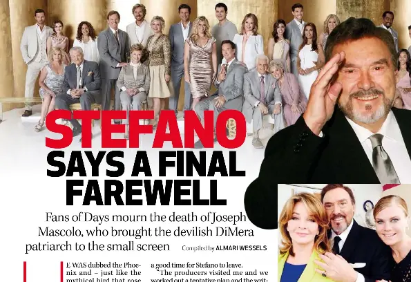 STEFANO SAYS A FINAL FAREWELL - PressReader
