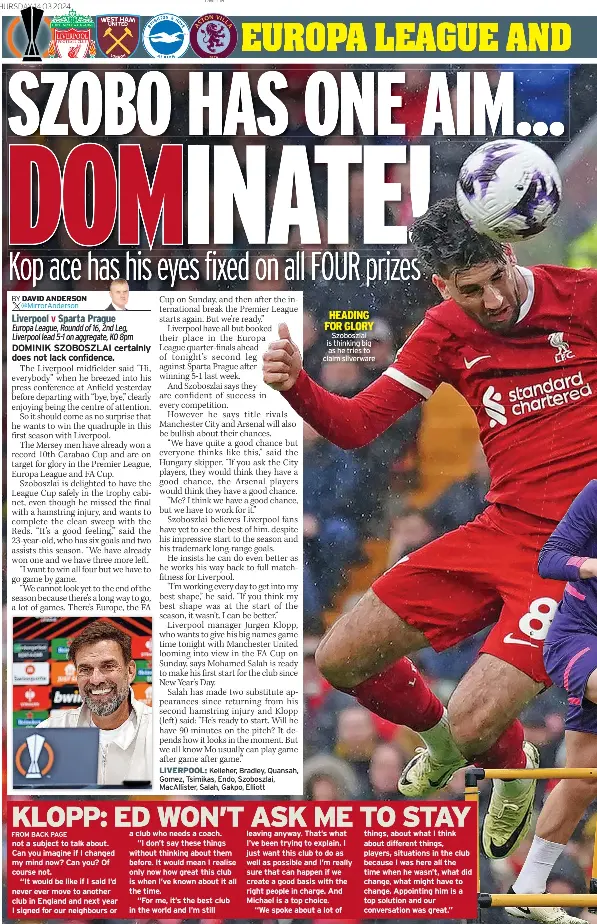 SZOBO HAS ONE AIM... DOMINATE! - PressReader