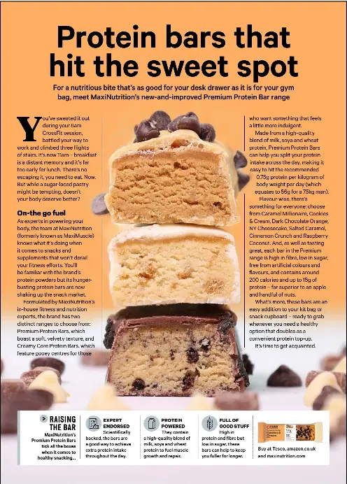 ADVERTISEM­ENT FEATURE Protein bars that hit the sweet spot - PressReader