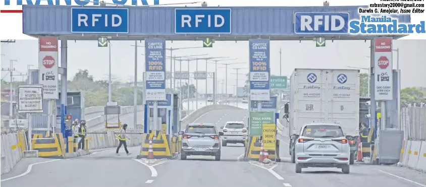 GOODBYE TOLL BOOTHS Luzon expressway­s going barrier-less by 2026 ...