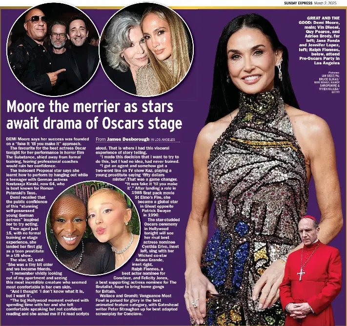 Moore the merrier as stars await drama of Oscars stage - PressReader