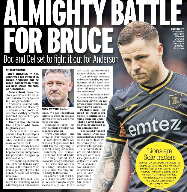 ALMIGHTY BATTLE FOR BRUCE - PressReader