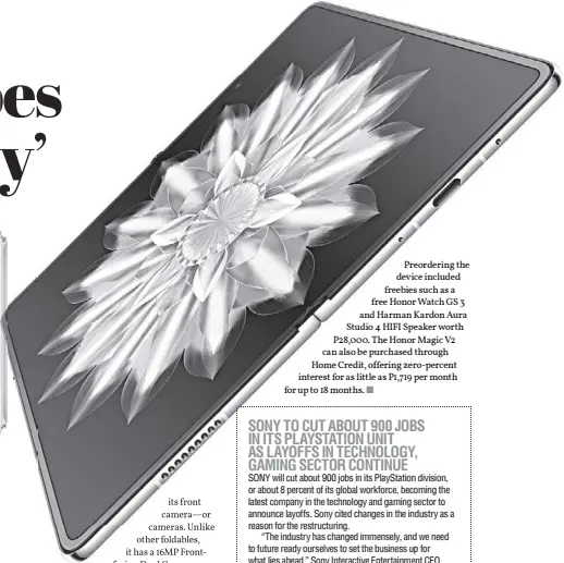 Honor Magic V2: A foldable that goes beyond the ‘galaxy’ - PressReader