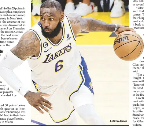 LAKERS REGAIN COMMAND - PressReader