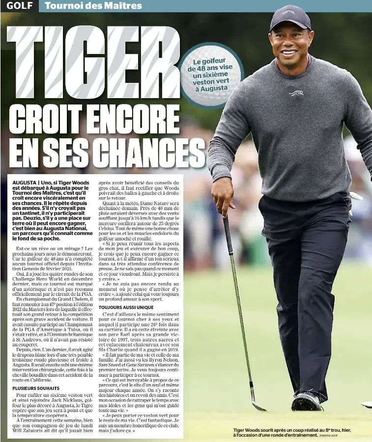 TIGER CROIT ENCORE EN SES CHANCES - PressReader